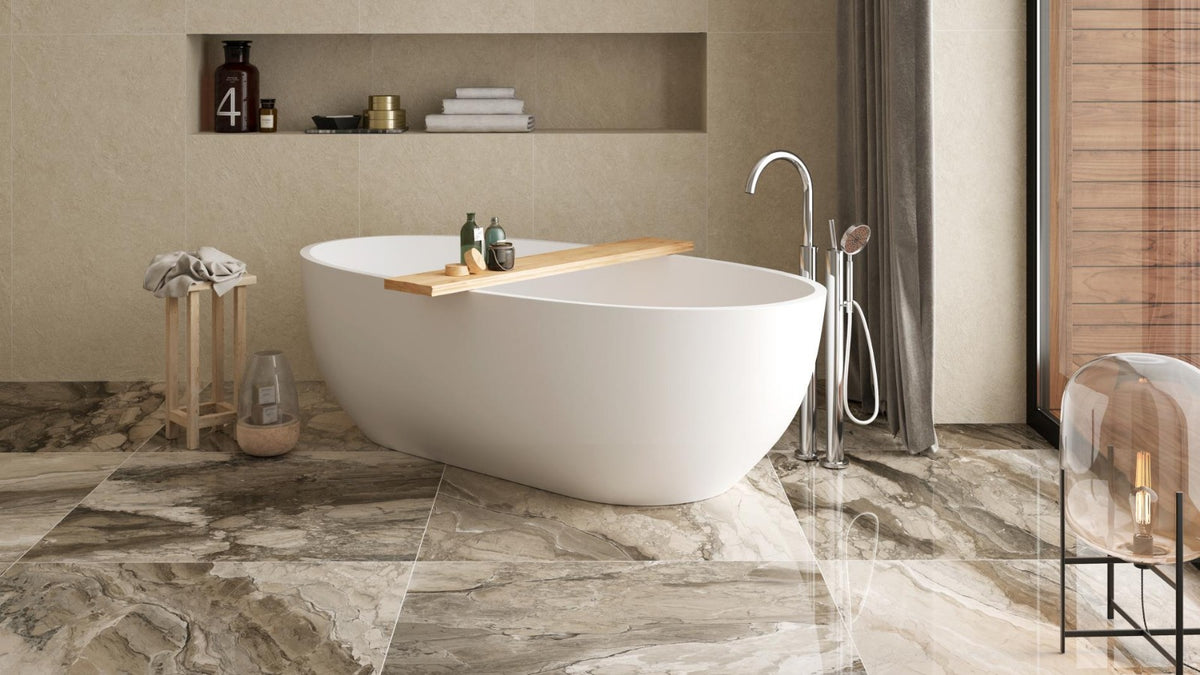 Milan Polished Porcelain 750 x 750mm — Earth Wood & Stone